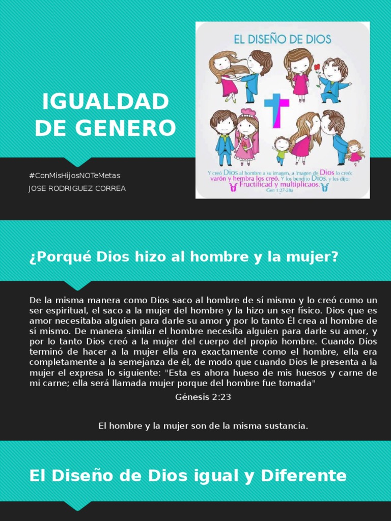 IGUALDAD DE GENERO.pptx | Libro del Génesis | Mujer | Prueba gratuita ...