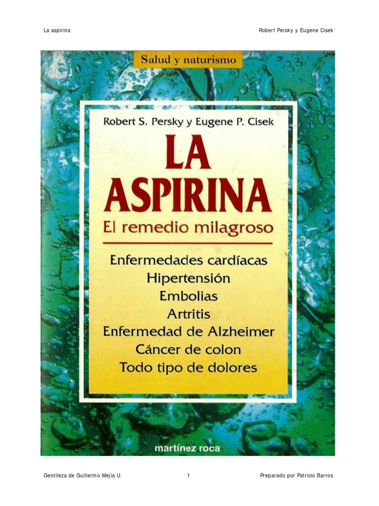 La Aspirina Robert Persky y Eugene Cisek | PDF | Aspirina | Prostaglandina