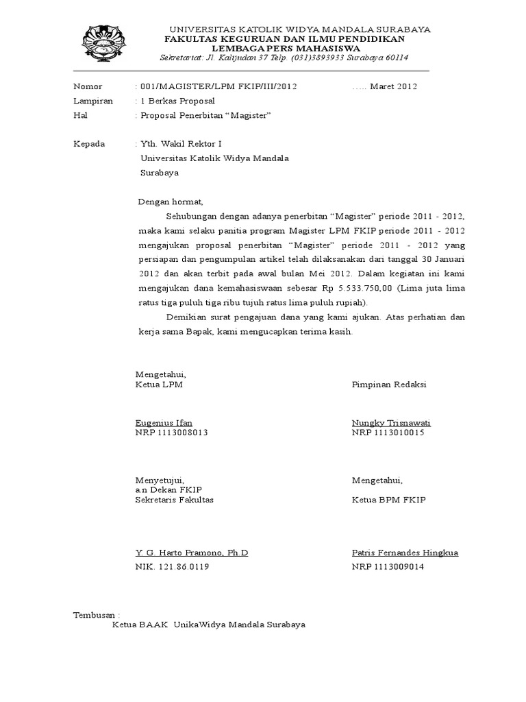 Proposal Magister FIXS | PDF