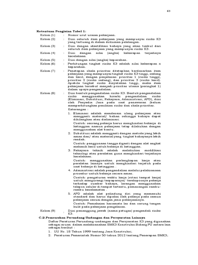 Petunjuk Pengisian RK3K | PDF