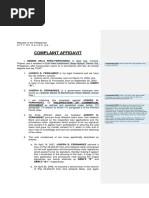 Sample Complaint Affidavit For Estafa Case | PDF | Criminal Law ...