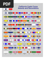 California Cadet Corps Awards Chart | PDF | Military Life | Military Of ...