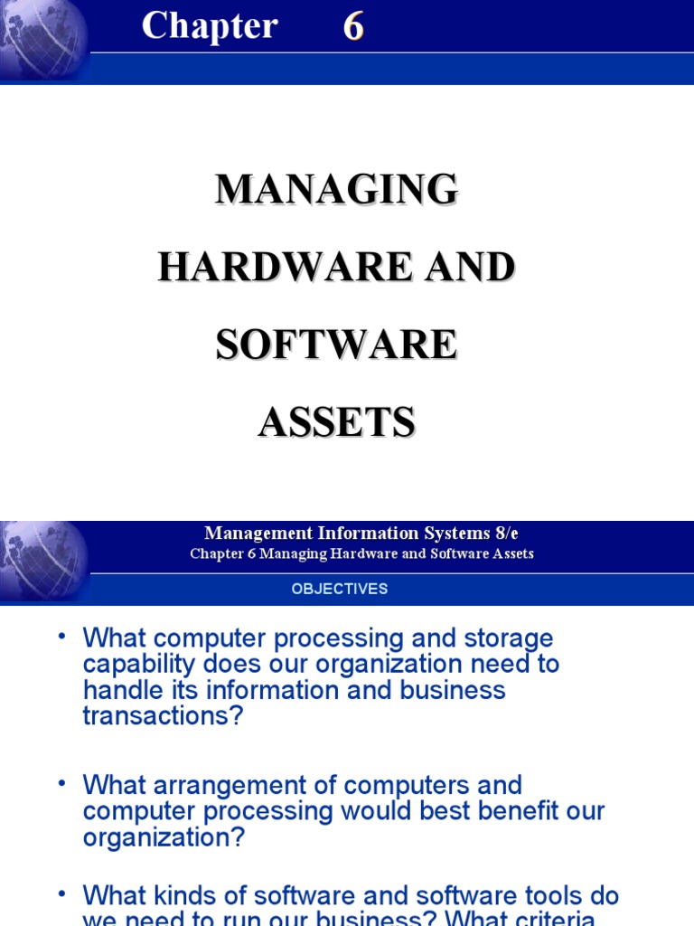 Managing Hardware and Software Assets | PDF | Operating System | Software