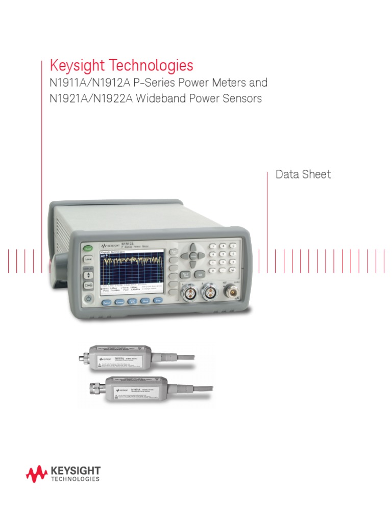 N1911A-N1912A P-Series Power Meters | Bandwidth (Signal Processing) | Electrical Engineering
