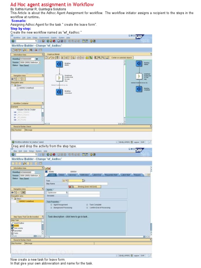 010.ad Hoc Agent Assignment in Workflow | PDF