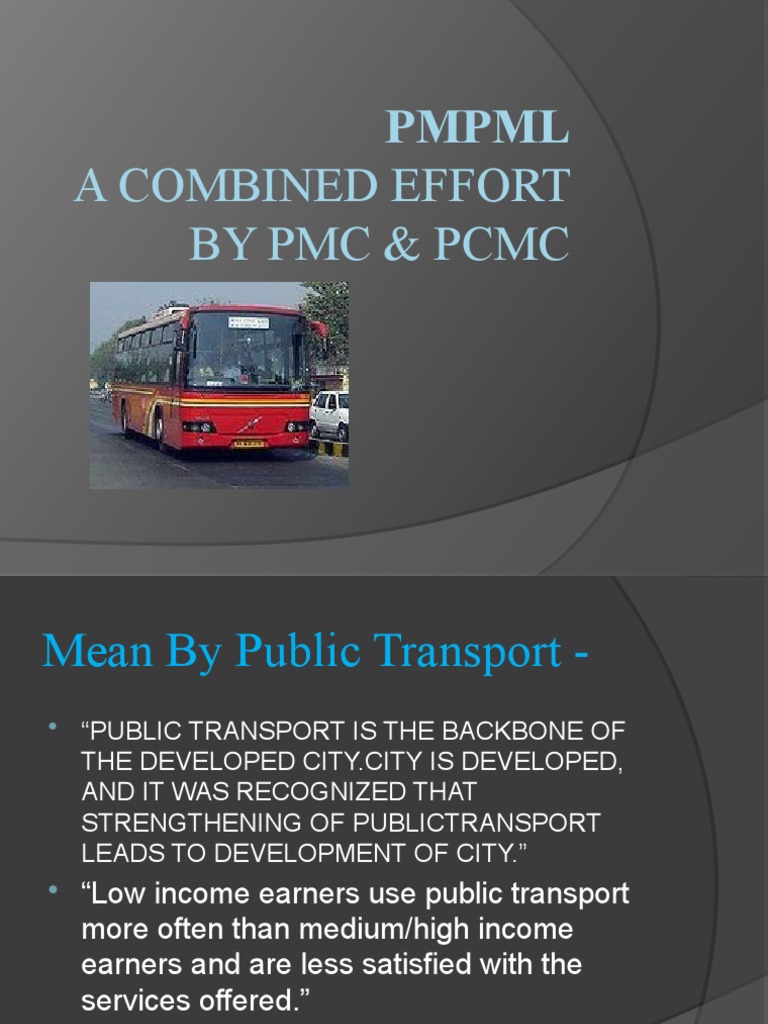 PMPML | PDF | Transport | Public Transport