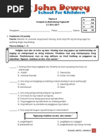 TOS and Exam in Grade 8 (4th) | PDF
