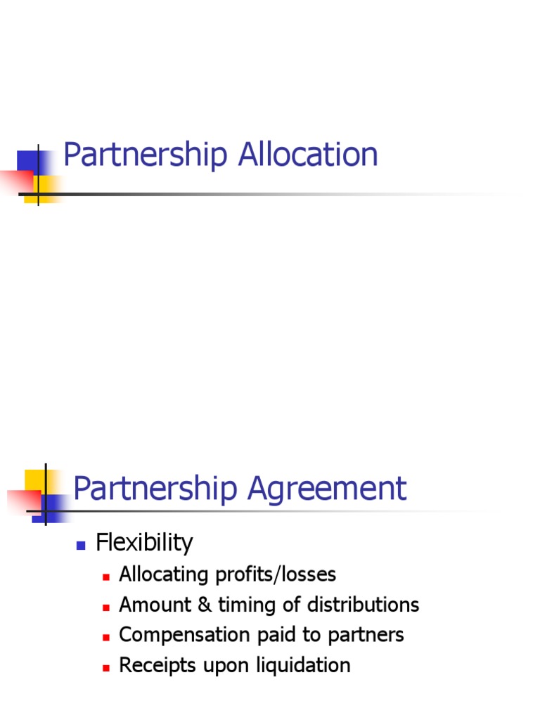 Partnership Allocation | PDF | Partnership | Tax Deduction