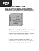 Shell Forces Stresses Form | PDF | Stress (Mechanics) | Extrusion