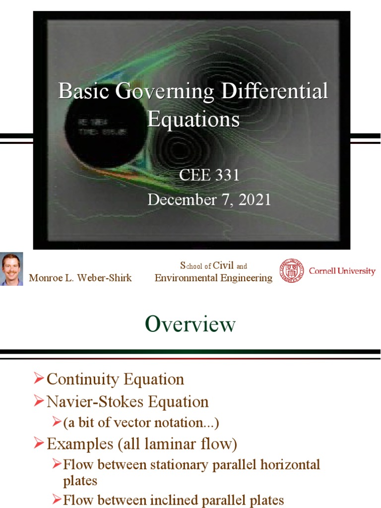 06 Differential Equations | PDF | Navier–Stokes Equations | Fluid Dynamics
