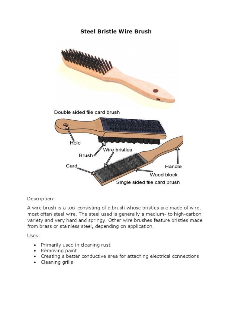 Steel Bristle Wire Brush | PDF | Metalworking | Industrial Processes