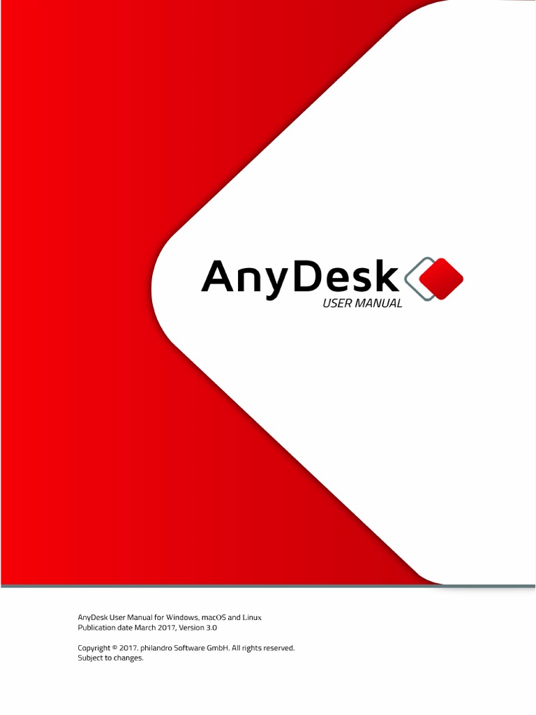 AnyDesk UserManual | PDF | Menu (Computing) | Computer Keyboard