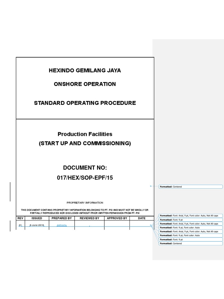 Sop Start Up & Commissioning System Draft Final 161007 | PDF | Pump | Valve