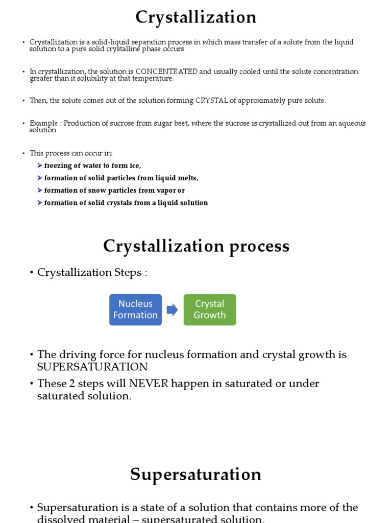 Crystallization | Download Free PDF | Crystallization | Nucleation