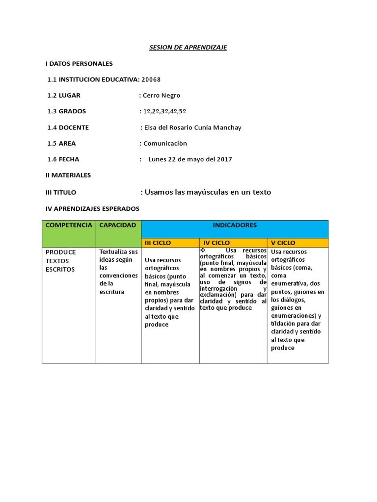 Reglas fundamentales sobre el uso de mayúsculas | PDF | Puntuación ...
