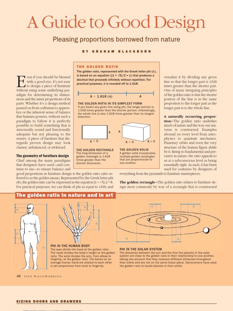 The Golden Ratio - A Guide To Good Design | PDF | Triangle | Ratio