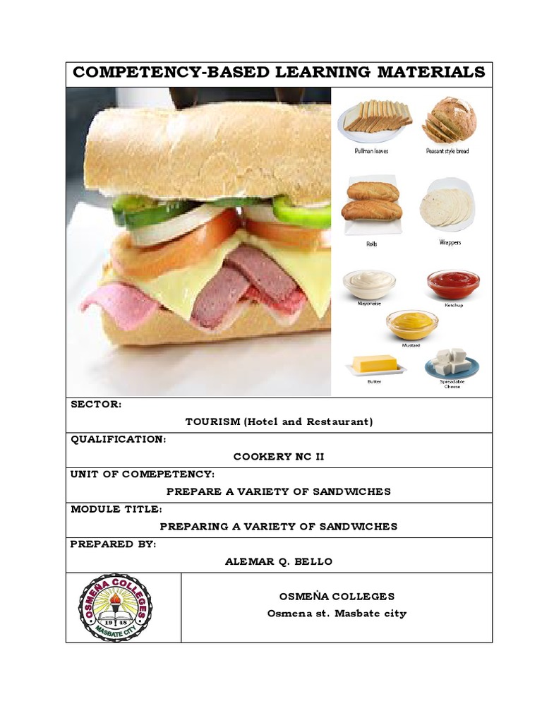 CBLM 2 | PDF | Sandwich | Breads