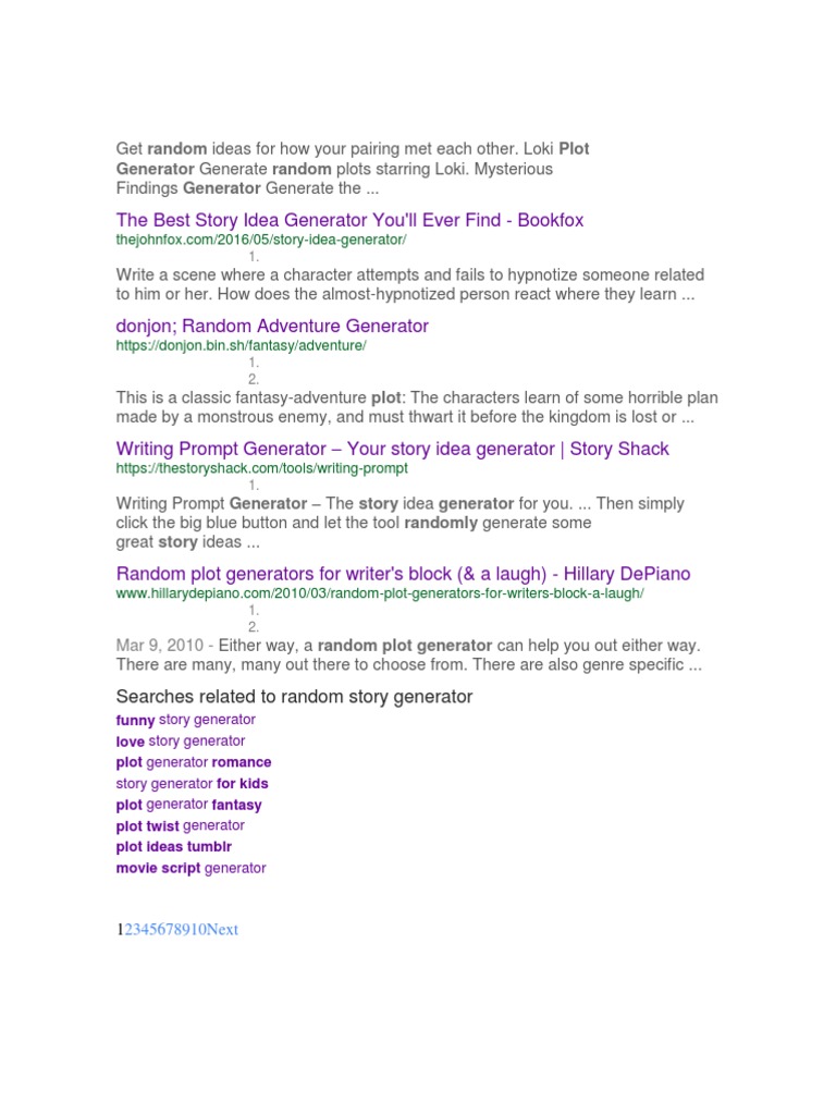The Best Story Idea Generator You'll Ever Find - Bookfox: Random Plot ...