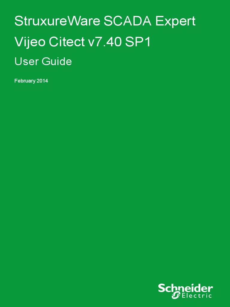Vijeo Citect 7.40 User Guide | PDF | Server (Computing) | Microsoft Windows