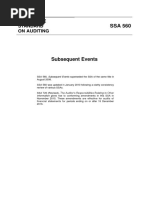 ISA 560: Subsequent Events in Audits | PDF | Auditor's Report ...