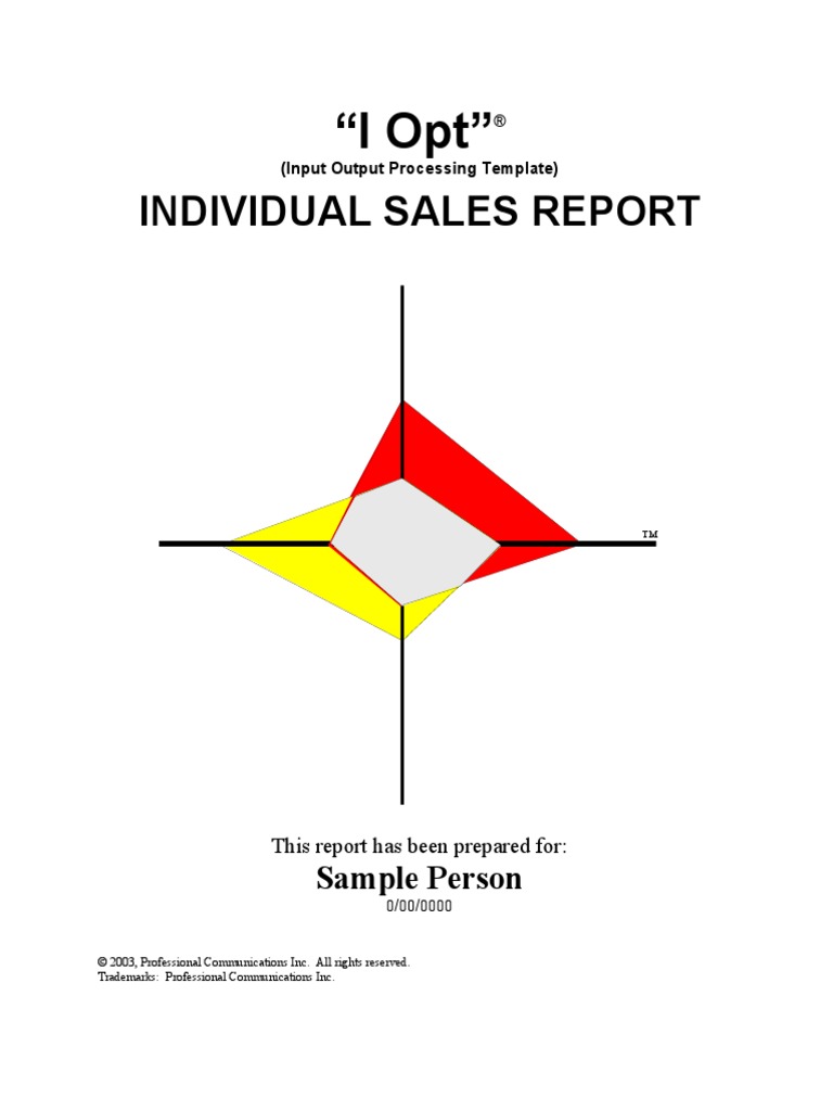 Sample Person Sales Report PDF | PDF | Survey Methodology | Central ...