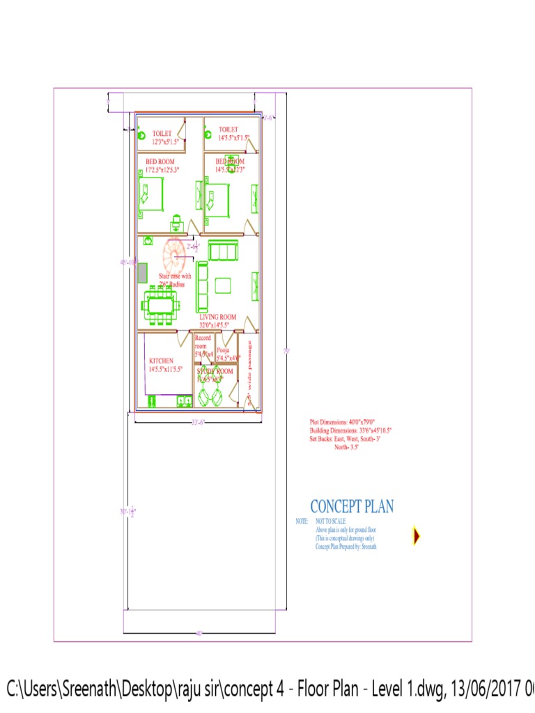 Ground Floor Concept Plan Overview | PDF