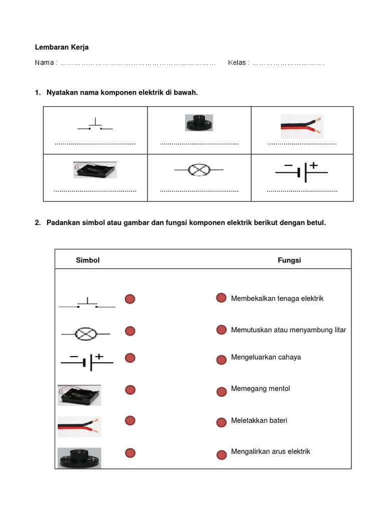 KOMPONEN ELEKTRIK DAN FUNGSINYA | PDF