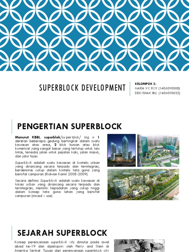 Arsitektur Kota (Superblock Development) | PDF