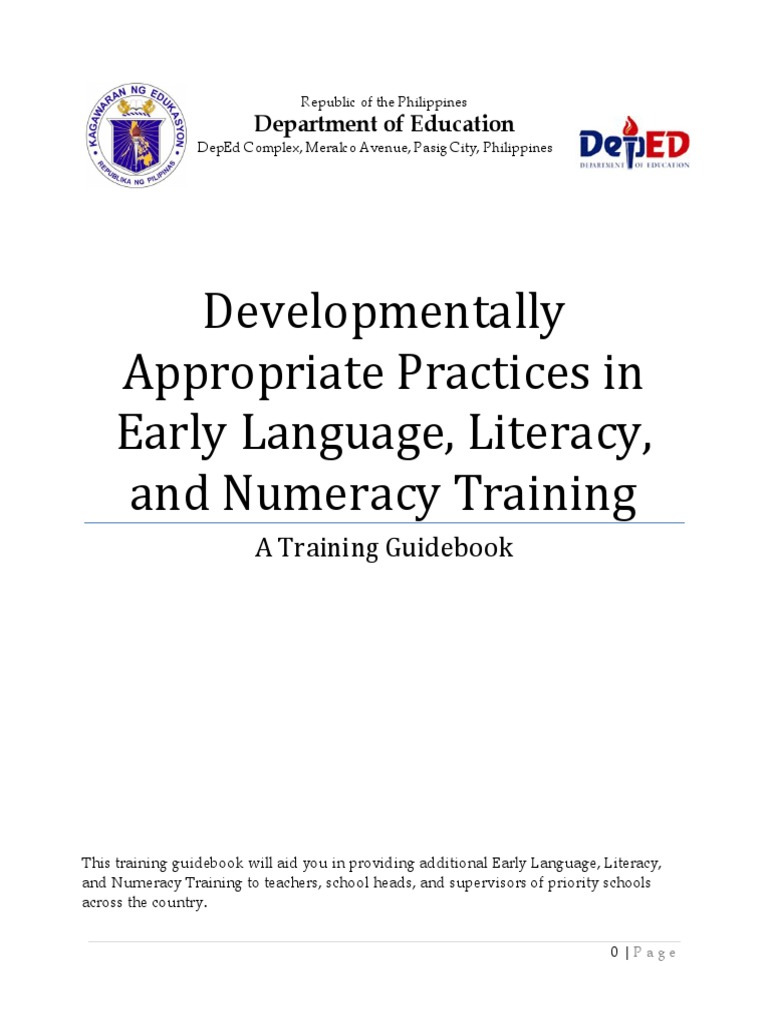 Training Guidebook Pdf Child Development Relationships