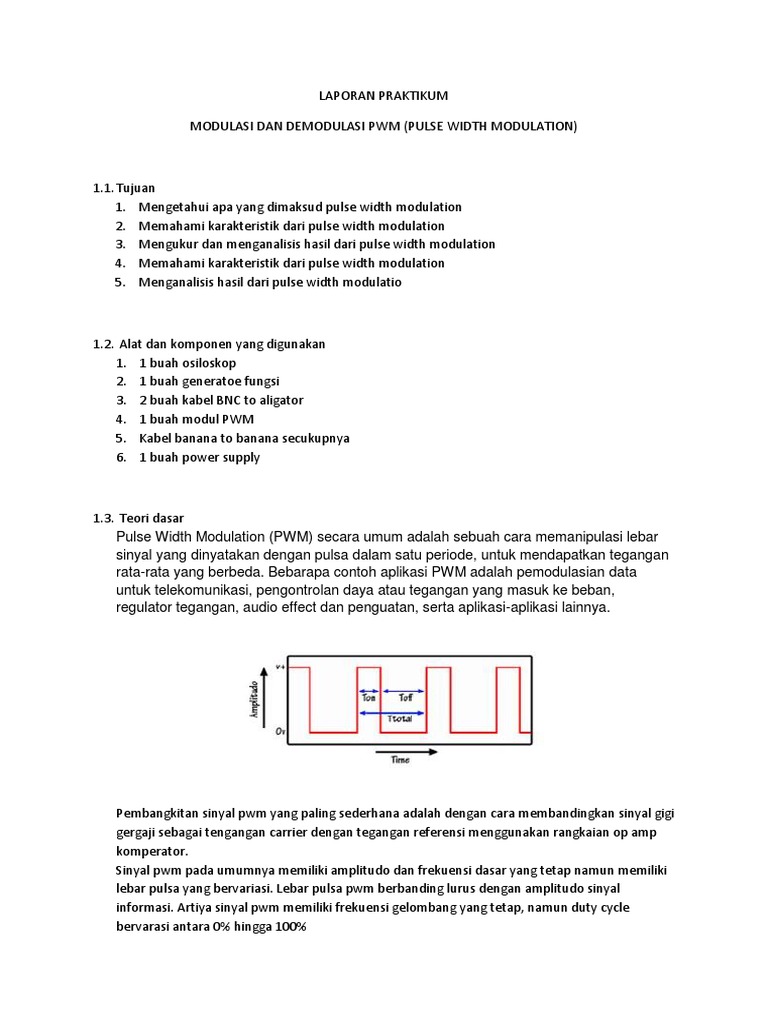 Laporan Praktikum Resmi PWM | PDF