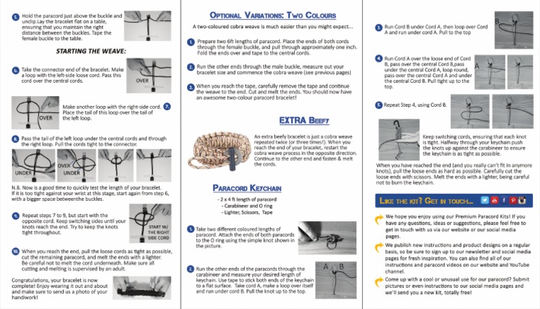 Paracord Instructions Layout Page2 PDF | PDF