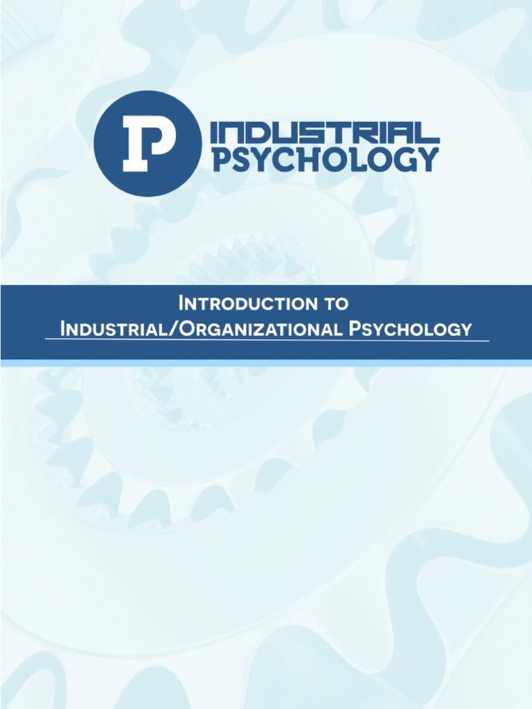 Introduction To IO Psychology | PDF | Industrial And Organizational ...
