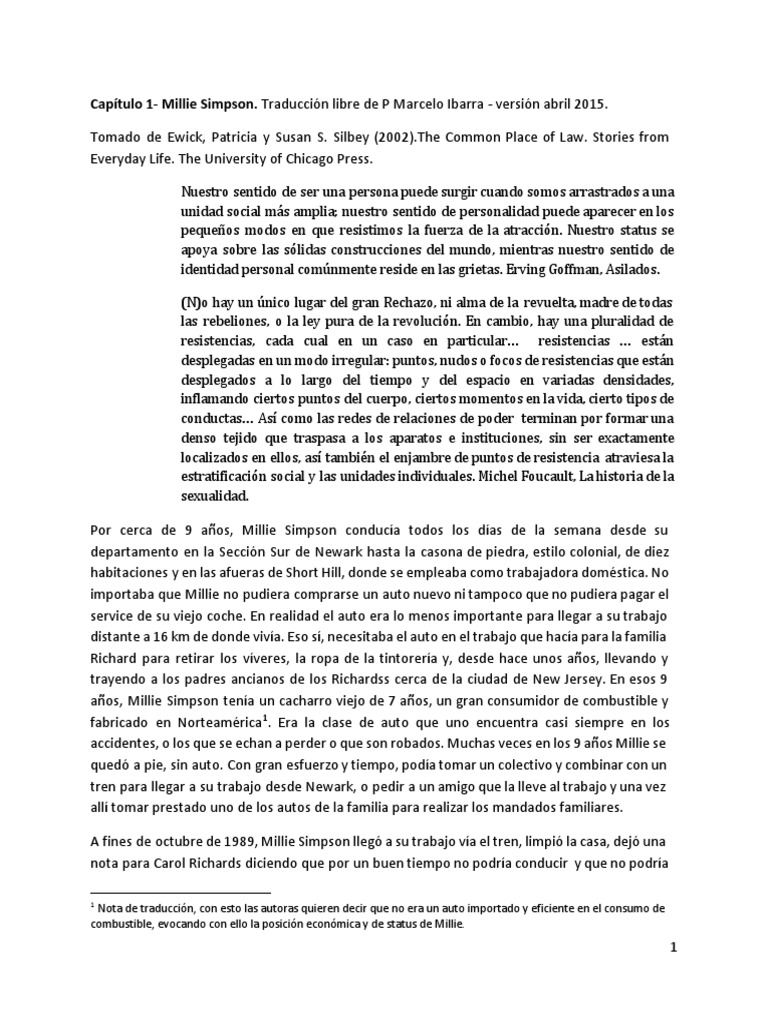 La Historia de Millie Simpson | PDF | Testimonio | Juez