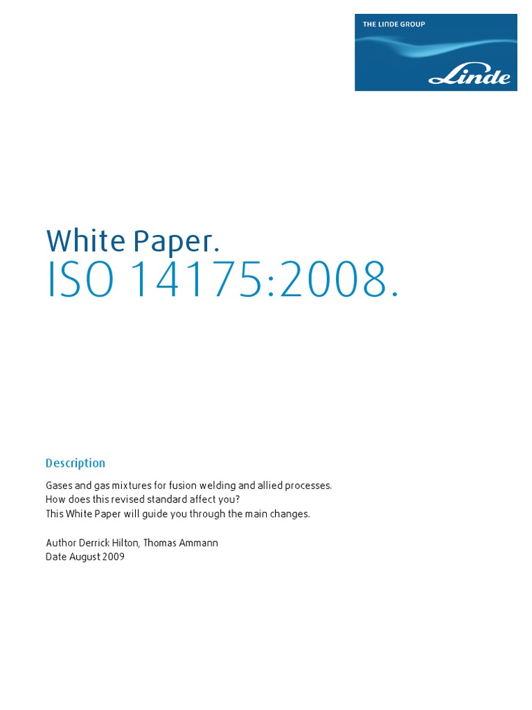 Arc Basics - FA 2009 ISO 14175 Revised Standard | PDF | Gases | Argon