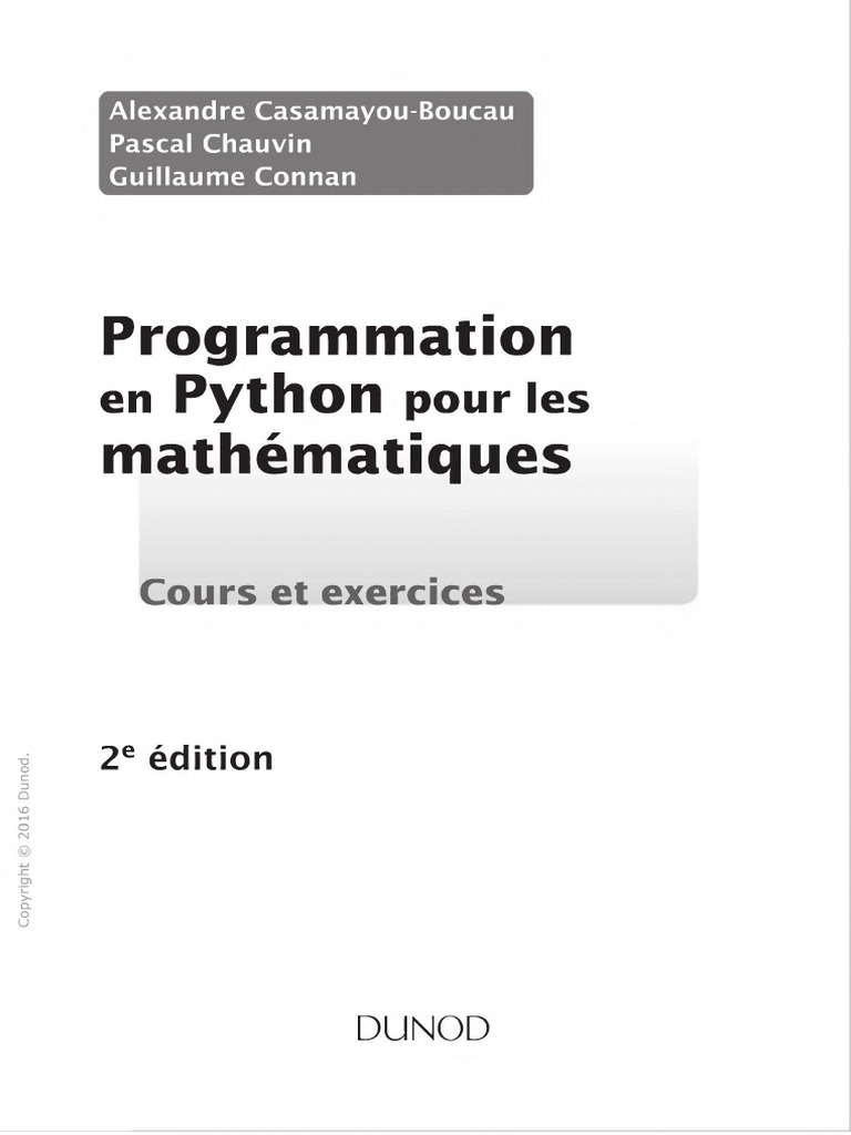 Python Francais | PDF | Python (Langage de programmation) | C (Langage ...