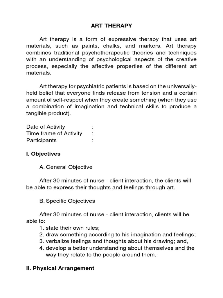 Art Therapy | PDF | Art Therapy | Psychotherapy