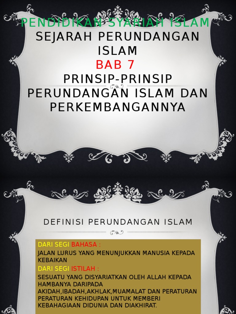 Prinsip2 Perundangan Islam | PDF
