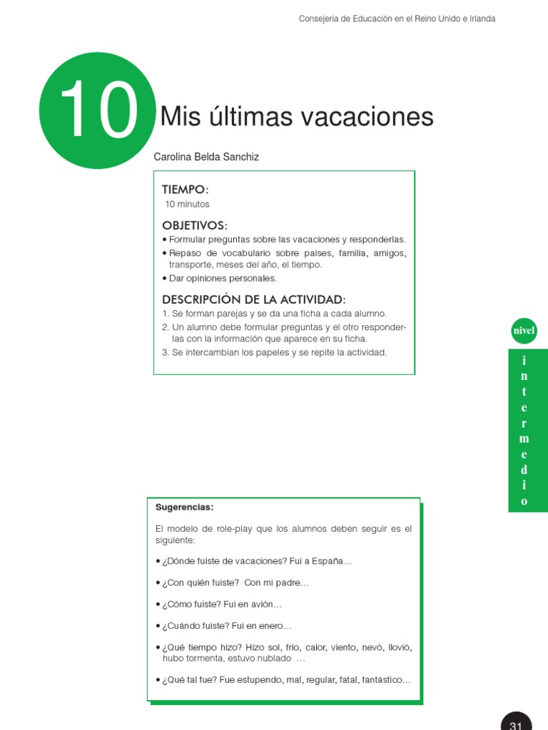 Mis Últimas Vacaciones | PDF | Clima