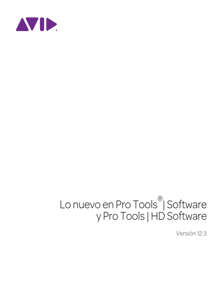 Lo Nuevo en Pro Tools 12.3 | PDF | Point and Click | Informática