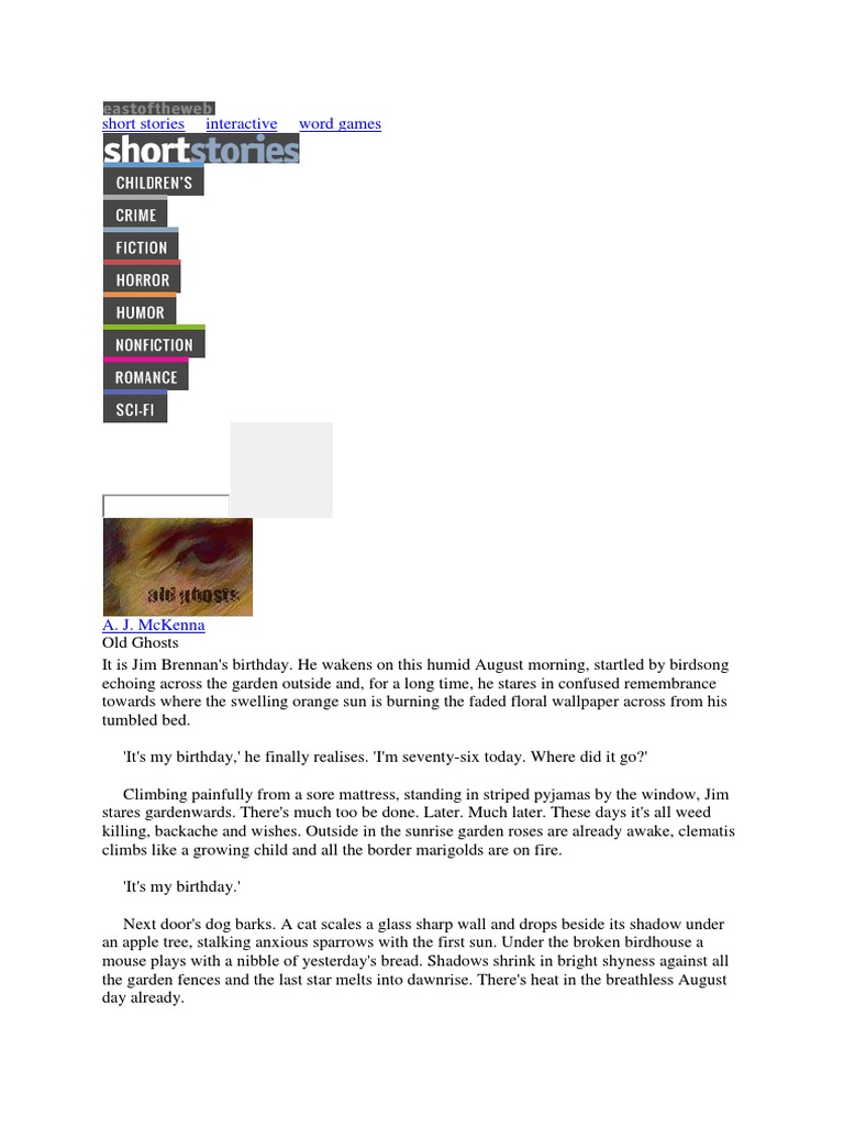 Short Stories Interactive Word Games | PDF | Nature