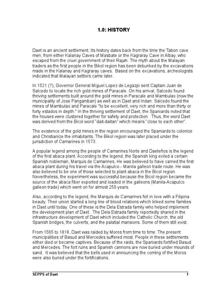 Daet History June2003122323 | PDF | Philippines | Unrest