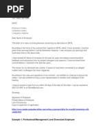 Letter To Labour Officer For Various Reasons Template | PDF | Finance ...