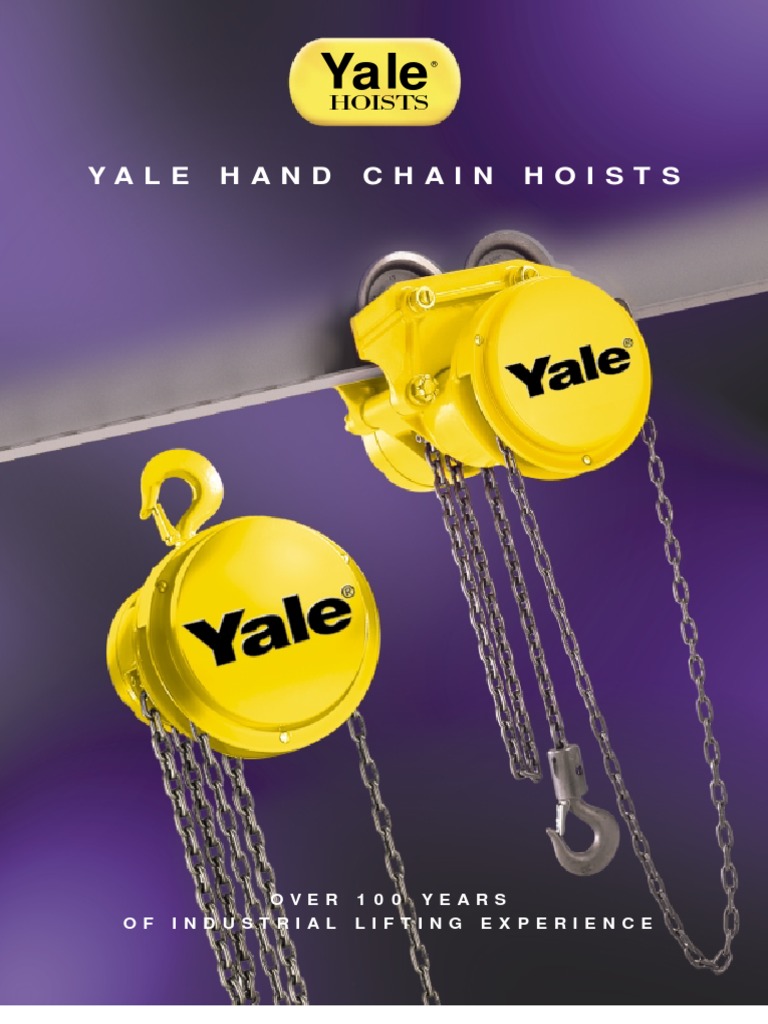 Yale Hand Chain Hoist PDF | Download Free PDF | Elevator | Gear
