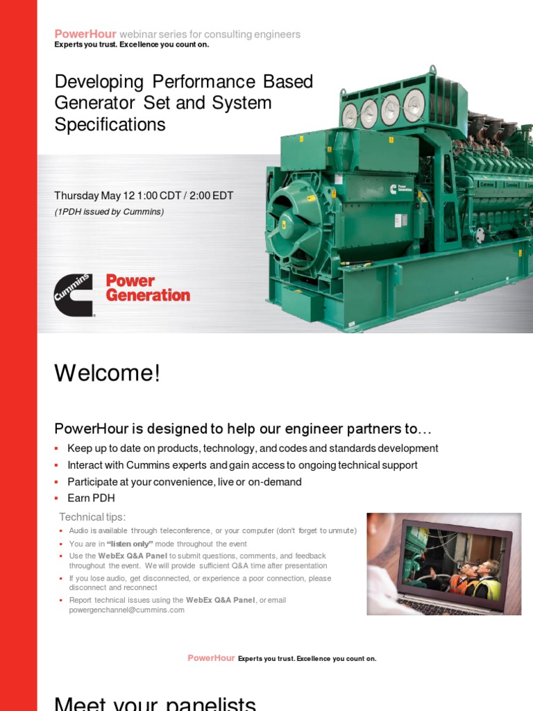 Generator Set and System Spec Review - 05!12!2016 | PDF | Turbocharger ...