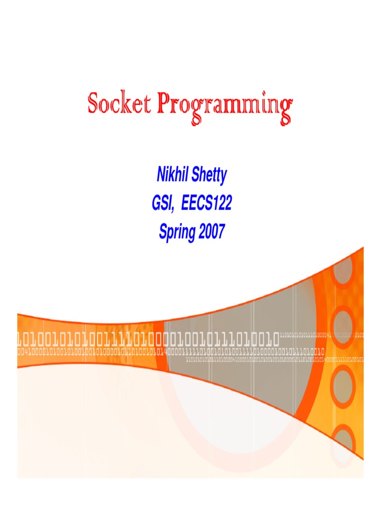 Socket Programming Pdf Port Computer Networking Network Socket