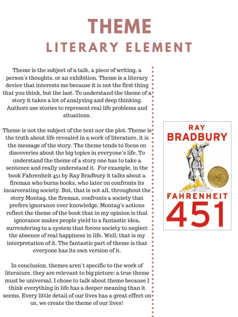 Theme: Literary Element | PDF