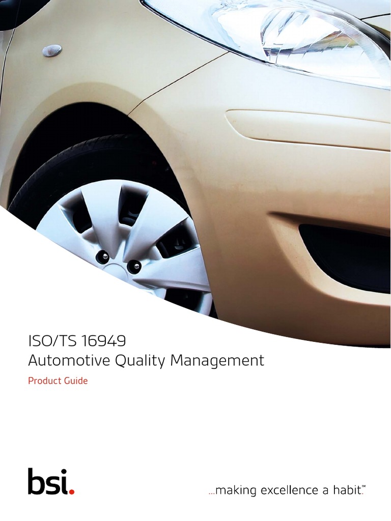 BSI ISO TS 16949 Product Guide UK EN PDF | PDF | Quality Management ...