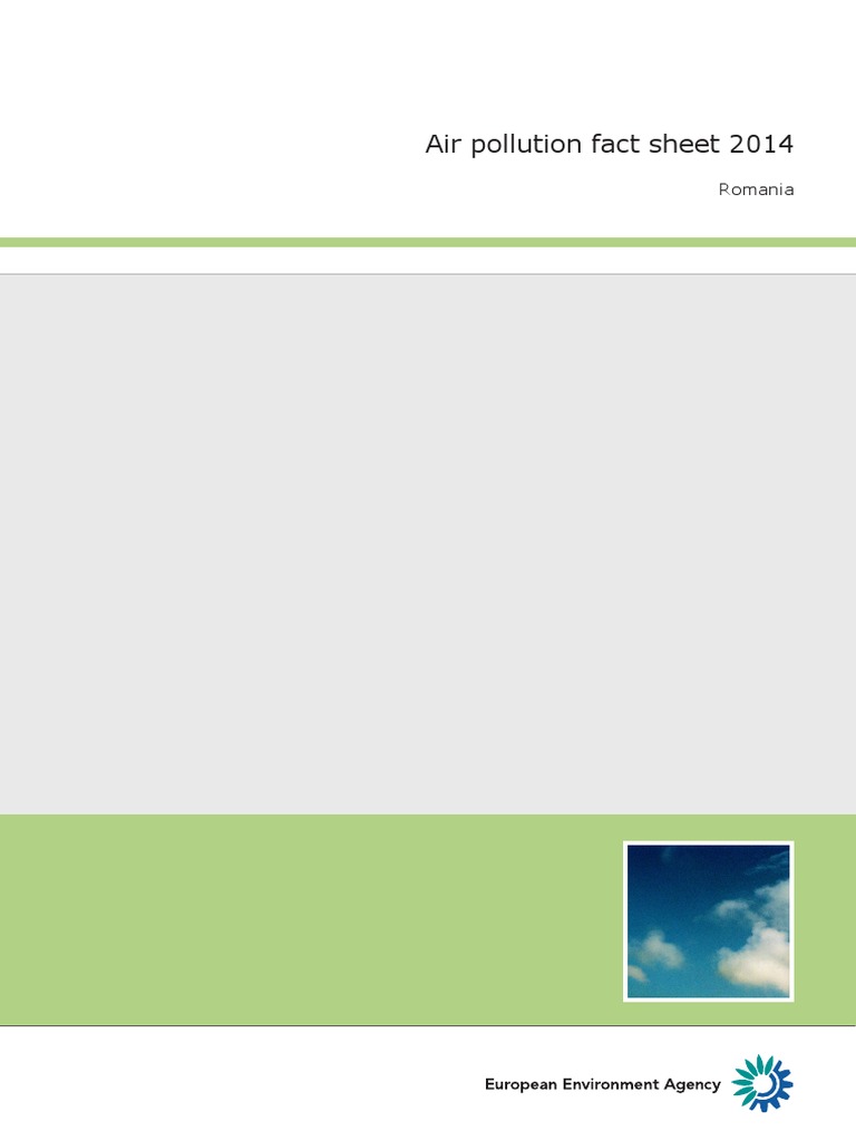 Romania Air Pollution Fact Sheet 2014 | PDF | Air Pollution | Particulates