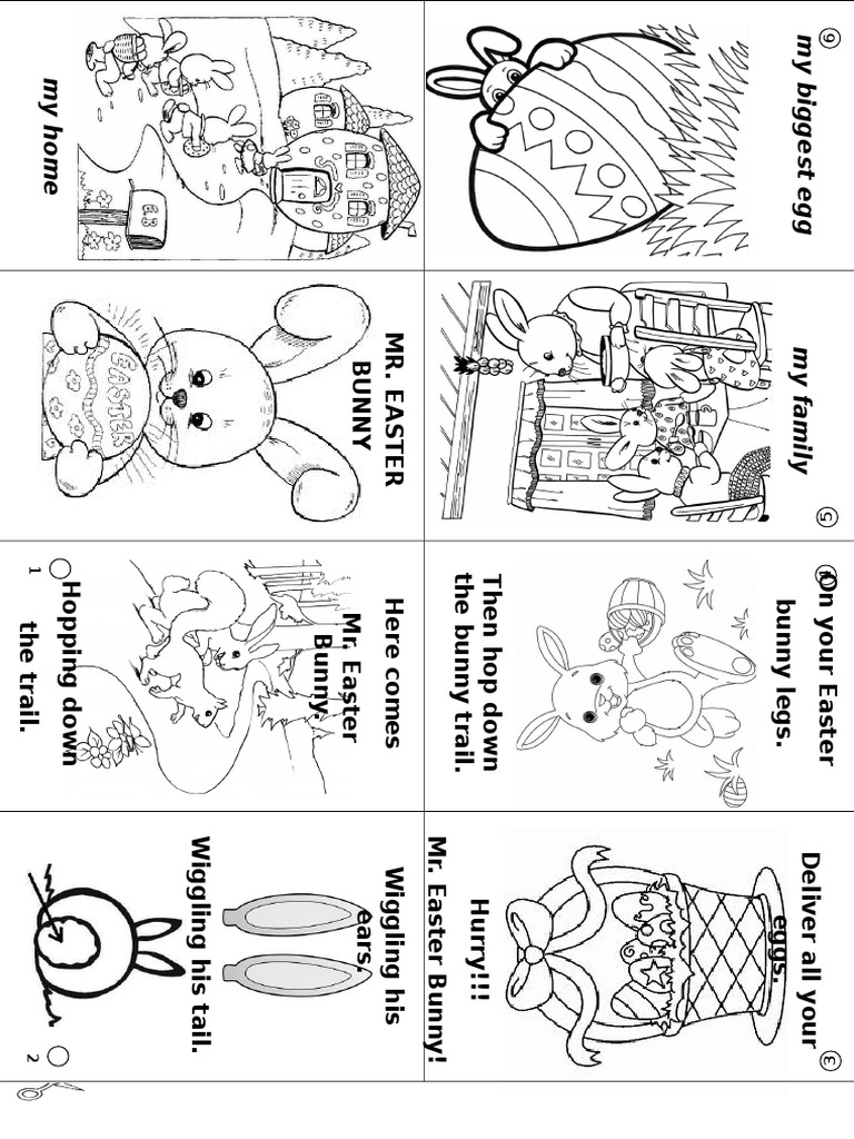 Easter Bunny Mini Book Activity | PDF