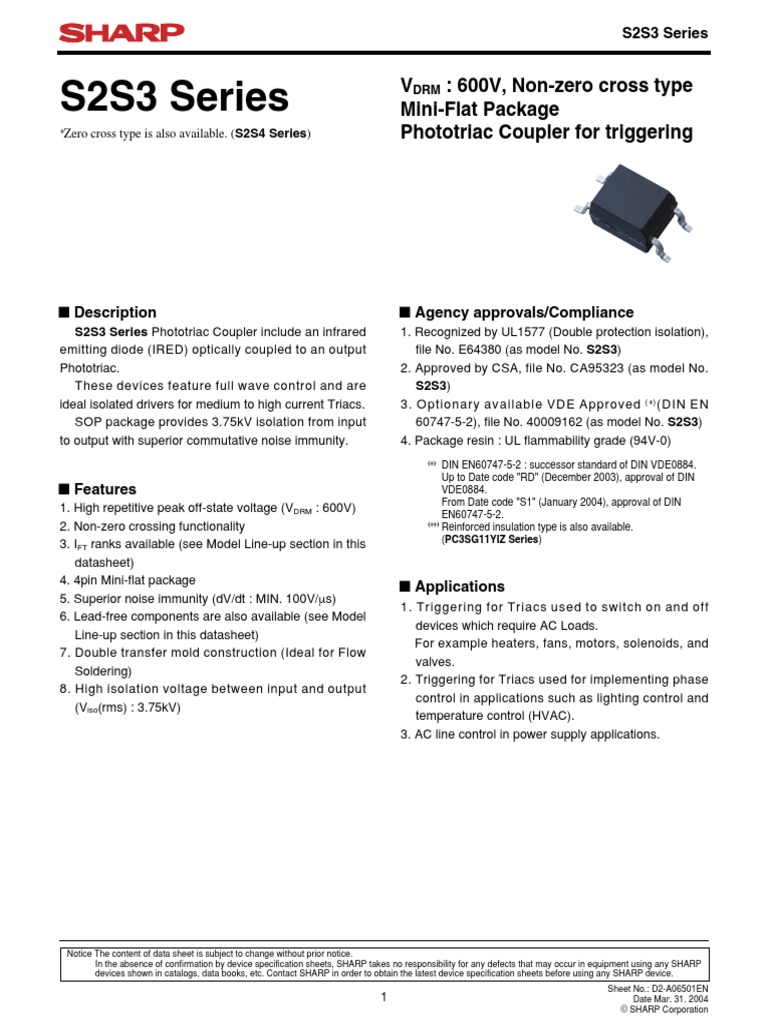 S2S3Y00F Sharp Microelectronics | PDF | Soldering | Electrical Engineering